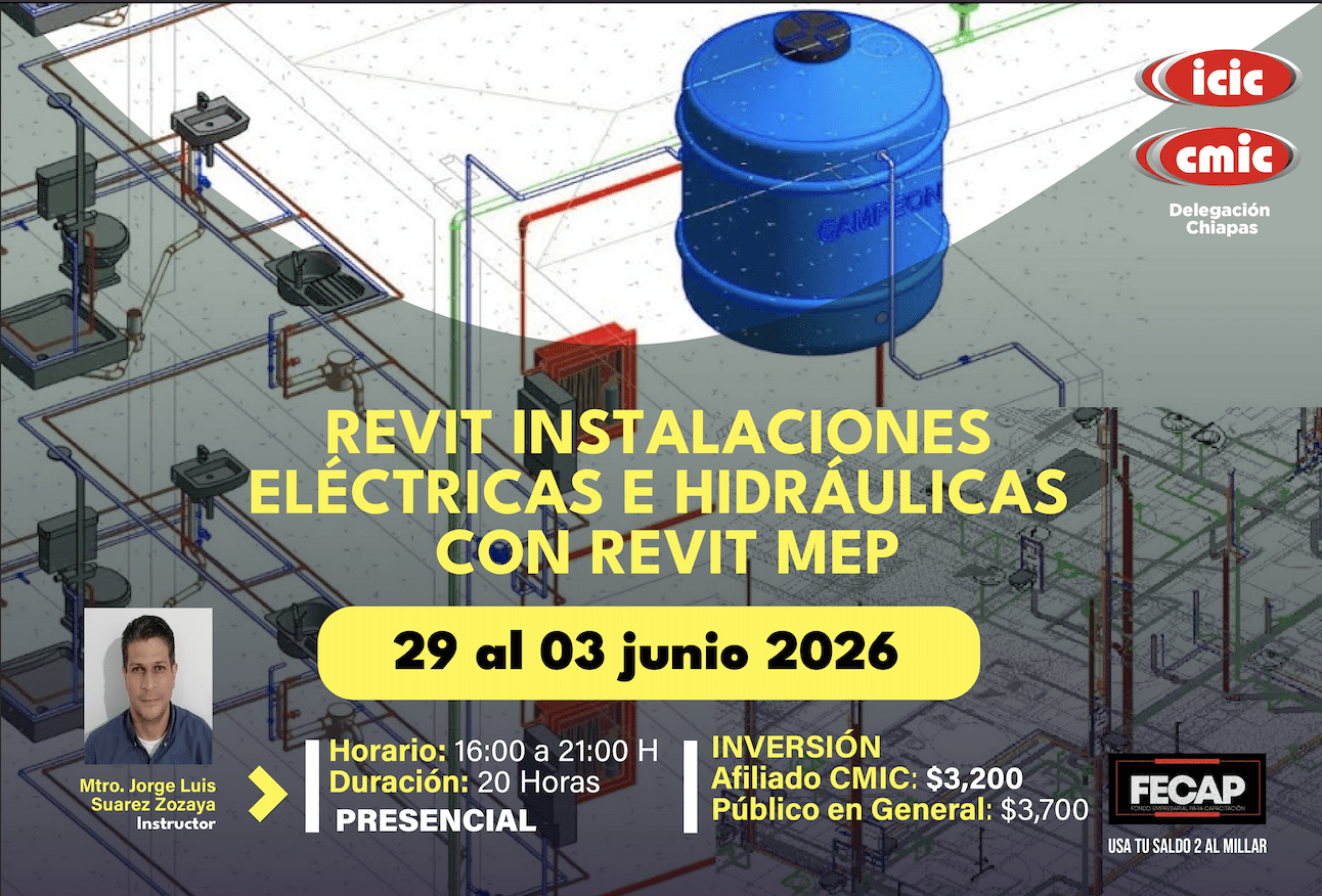 REVIT INSTALACIONES ELÉCTRICAS E HIDRÁULICAS CON REVIT MEP - ICIC
